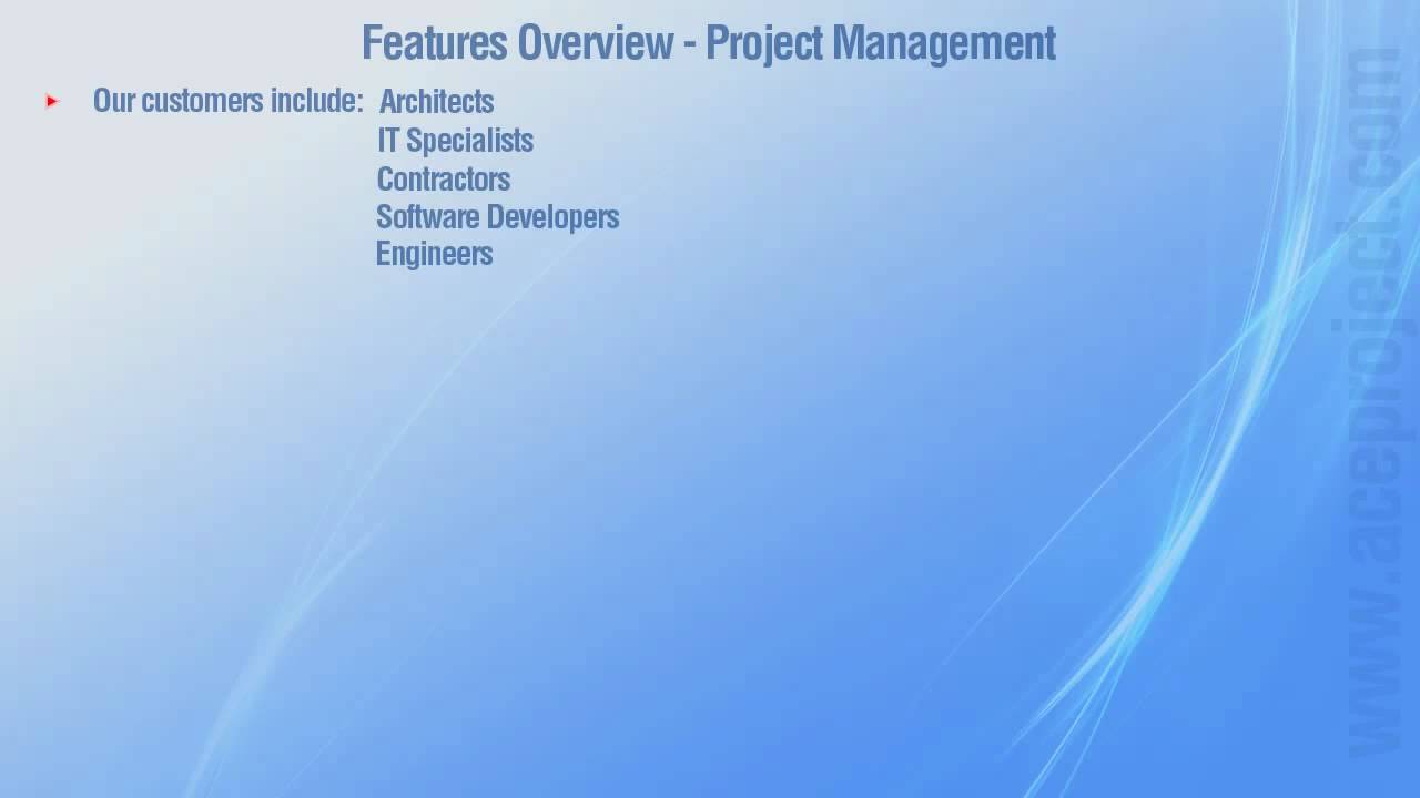 AceProject - Project Management Software - YouTube