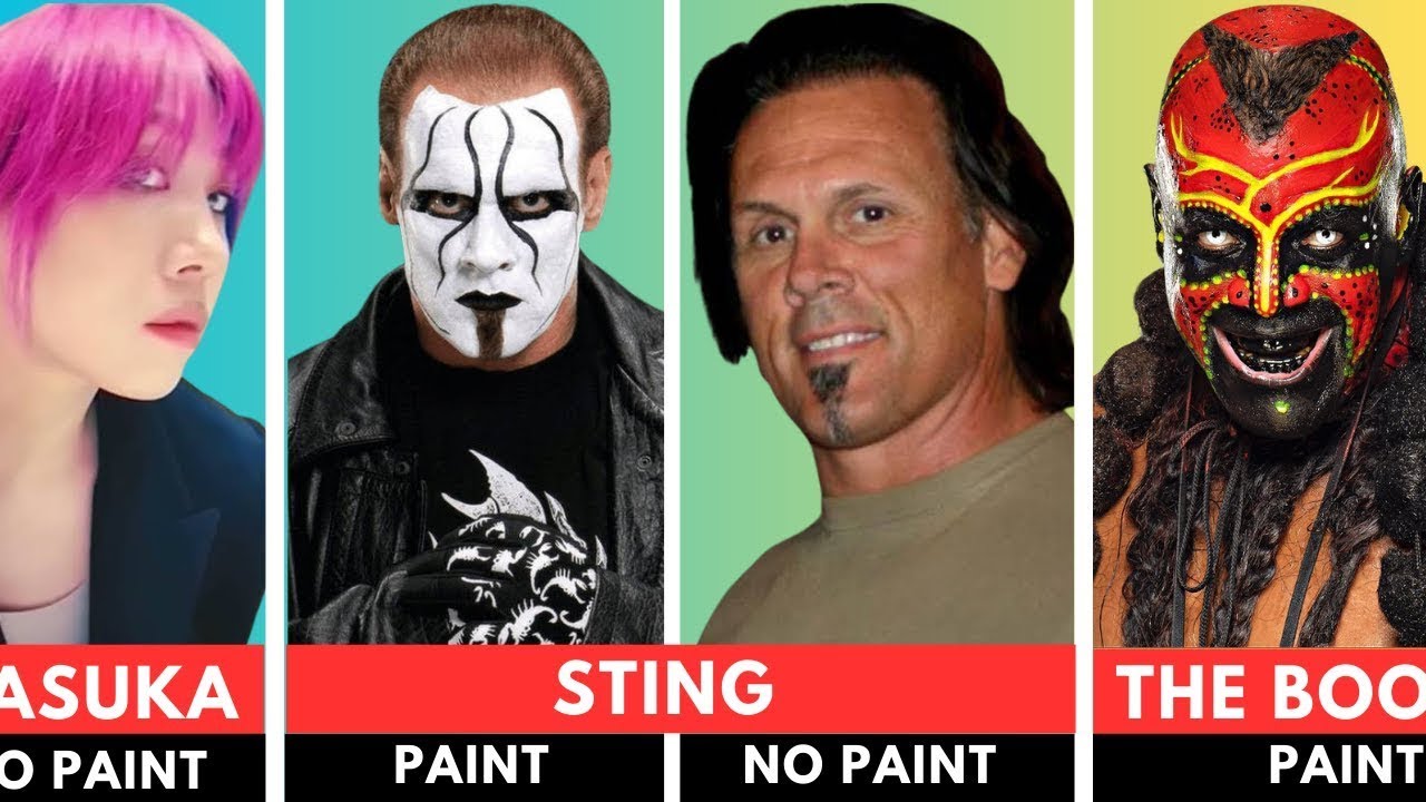 WWE Wrestlers With & Without Face Paint Shocking Transformations ...