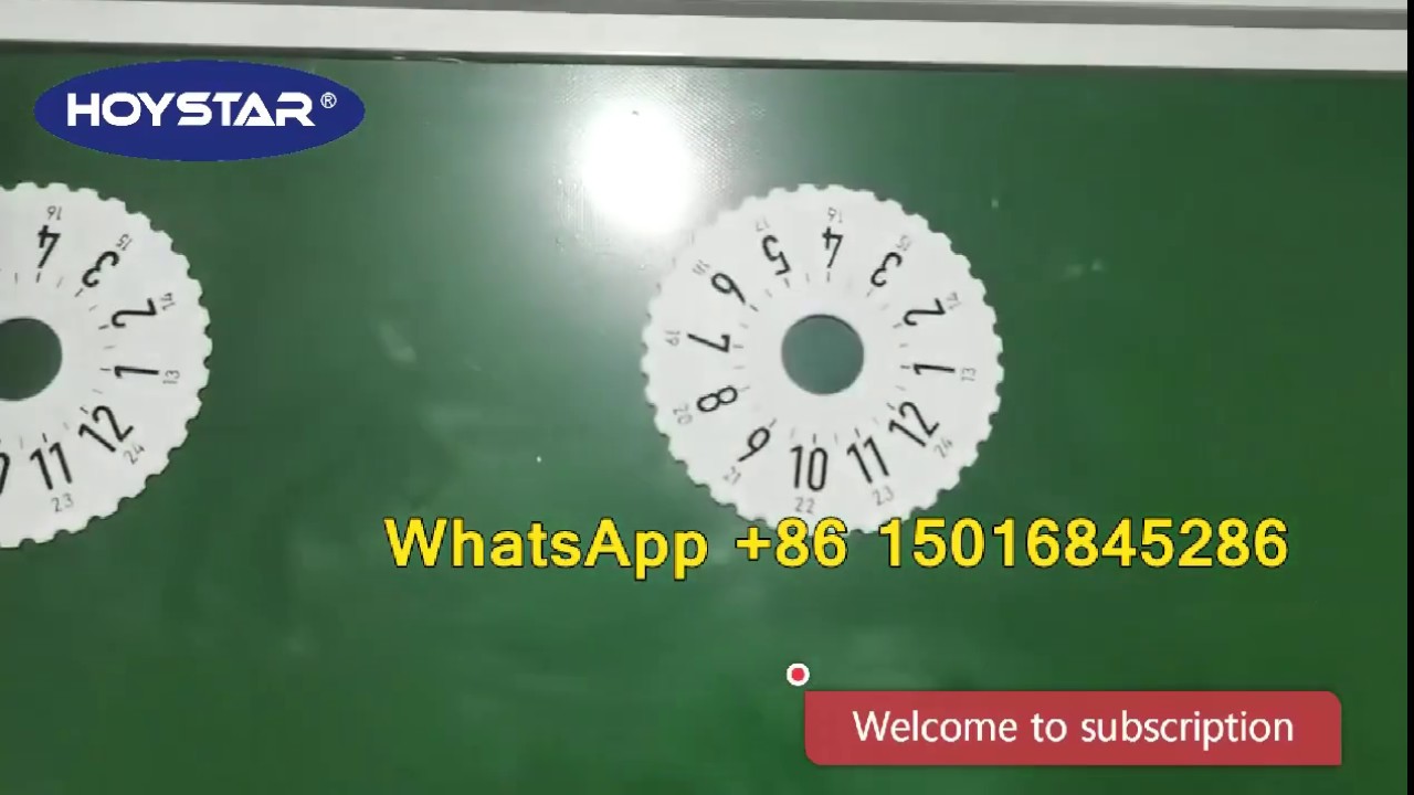 Alarm clock /watch dial, pressure gauge dial printing machine - YouTube