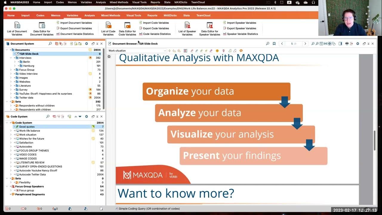 Conducting Comprehensive and Systematic Qualitative Data Analysis: In-depth Insights into MAXQDA ...