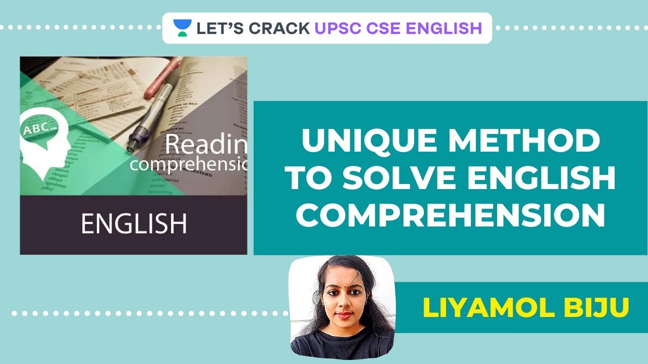 Unique Method to Solve English Comprehension | Part-1 | UPSC CSE/IAS ...