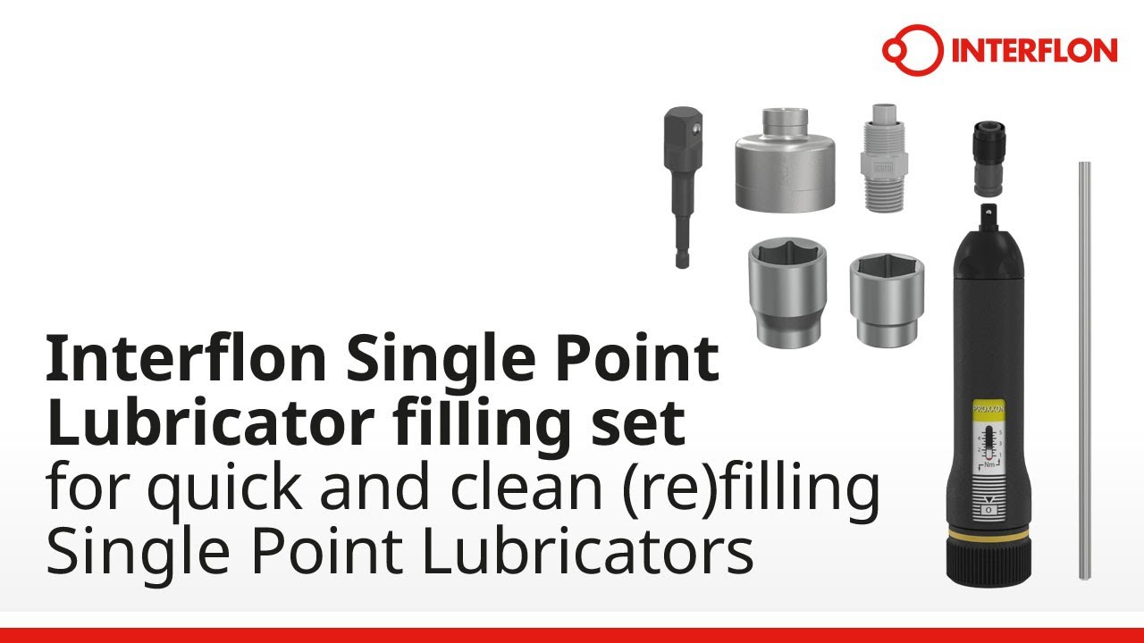 Interflon Single Point Lubricator filling set - YouTube