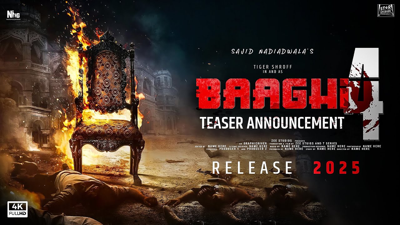Baaghi 4 - Announcement Teaser Trailer | Tiger Shroff | Sajid ...