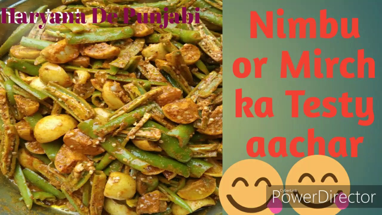 Nimbu or Mirch ka aachar in Punjabi style - YouTube