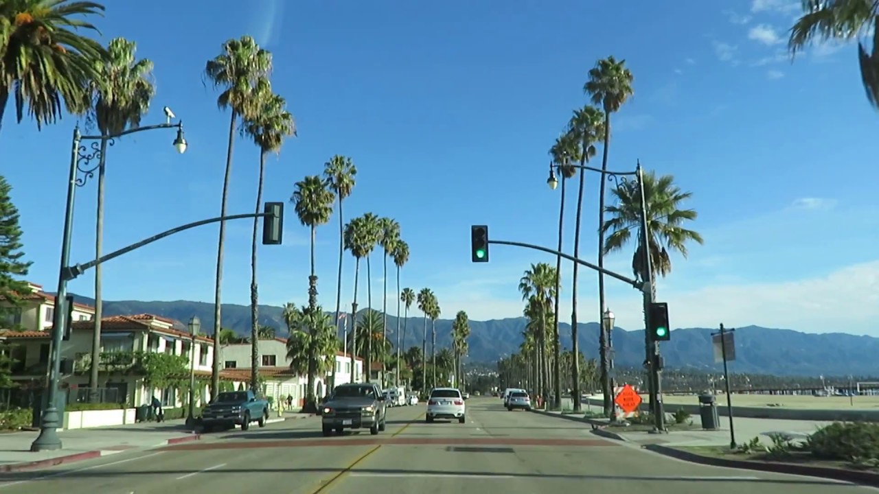 Cabrillo Boulevard - Santa Barbara, California - YouTube