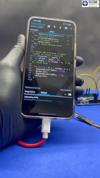 Program Arduino Without Laptop! 💻 📲 #ArduinoDroid #roboarmy #arduino #shortsviral - YouTube