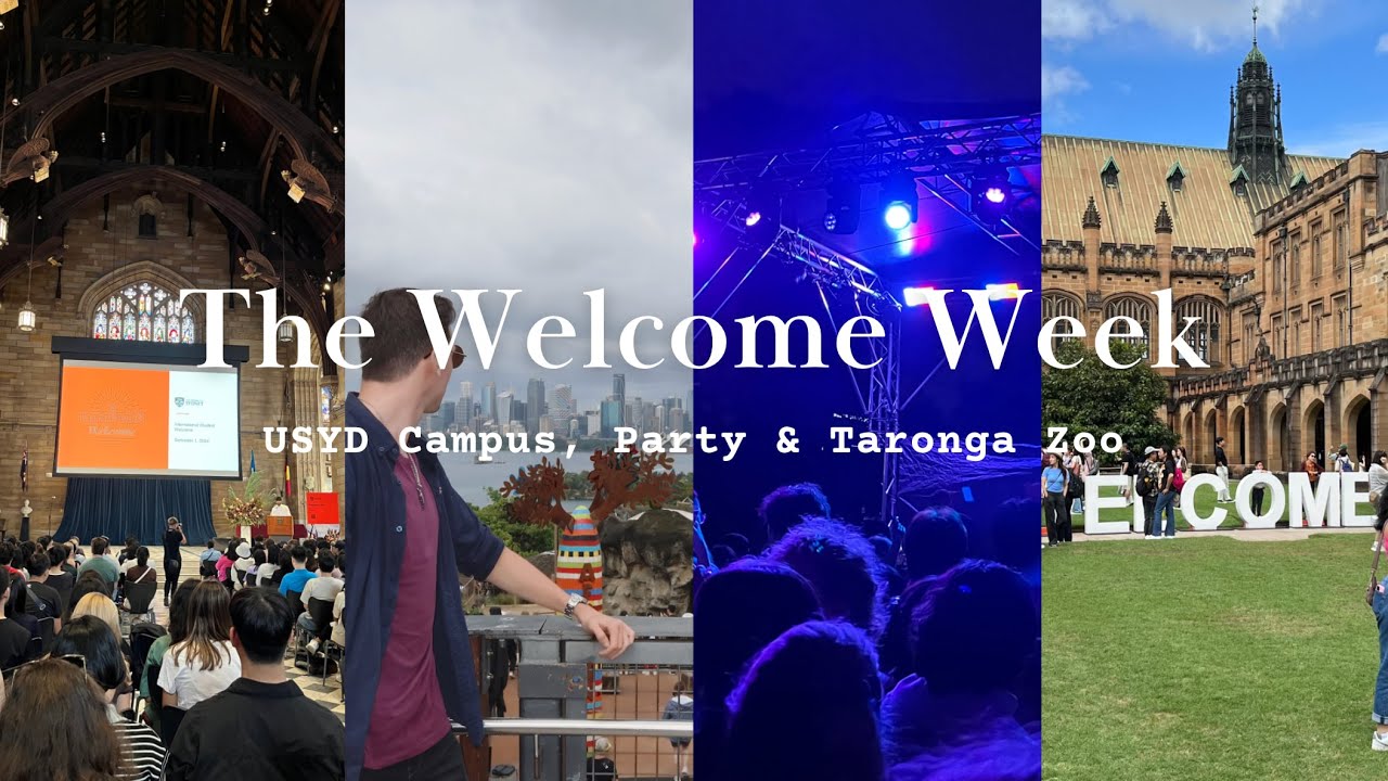 The Welcome Week at USYD - Campus, Party & Taronga Zoo (Australia Vlog ...
