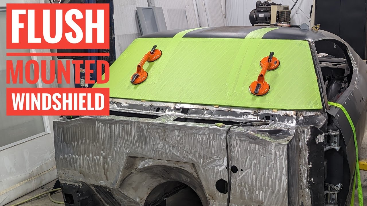 Chevelle windshield flush mounted - YouTube