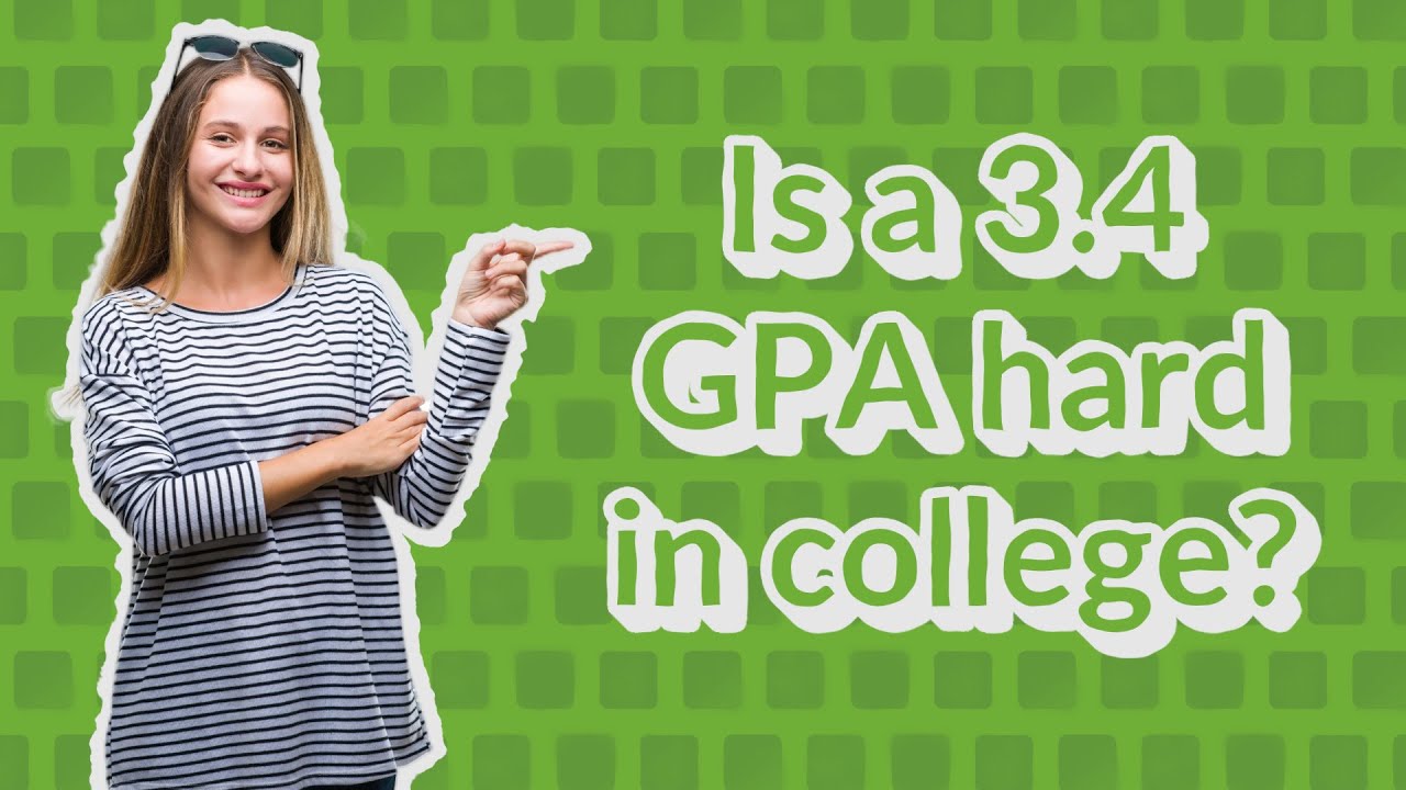 Is a 3.4 GPA hard in college? - YouTube