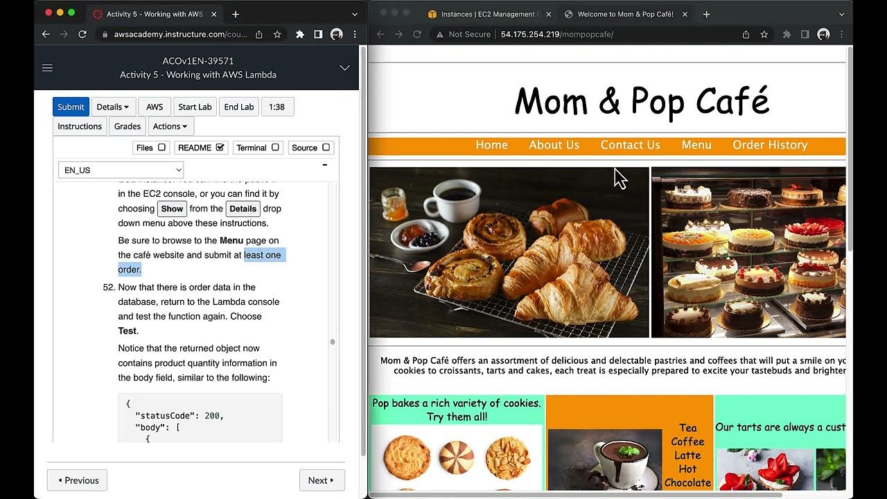AWS Academy Cloud Operations (SysOps) Module 5: Activity 5 - Working with AWS Lambda - YouTube