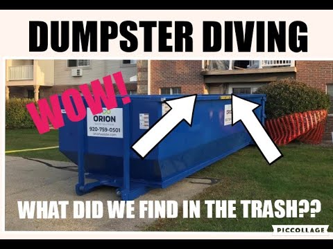 DUMPSTER DIVING - CRAZY TRASH FINDS!!! WHAT WE FOUND IN THE GARBAGE ...