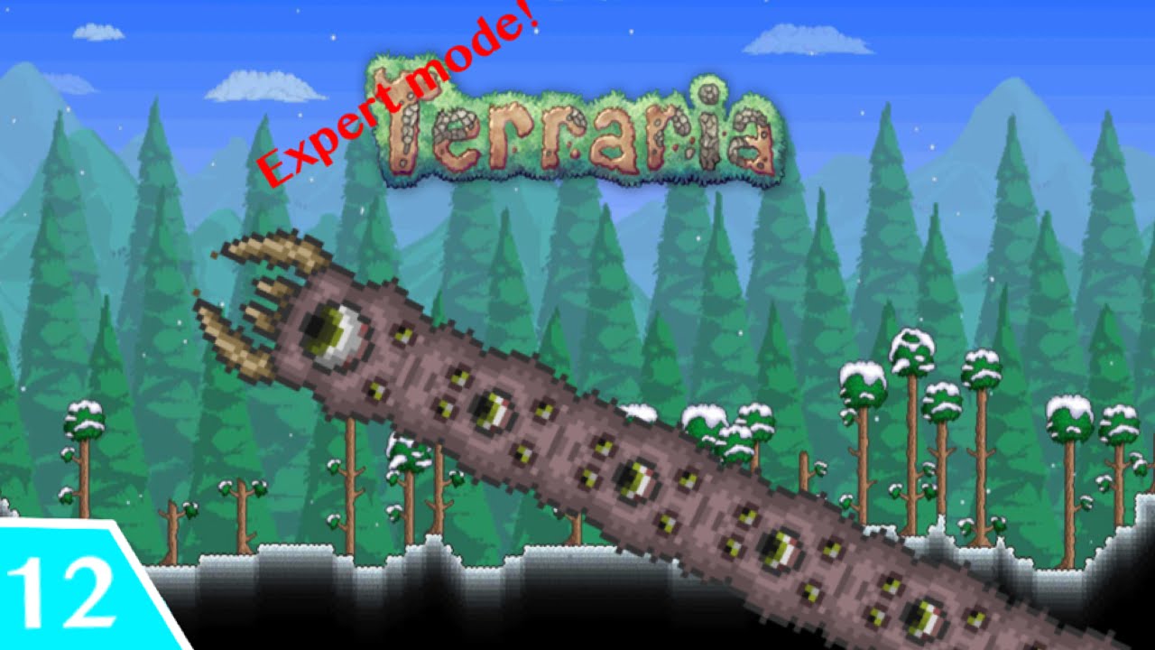 Terraria co-op expert mode episode 12 "killing the king of the worms ...