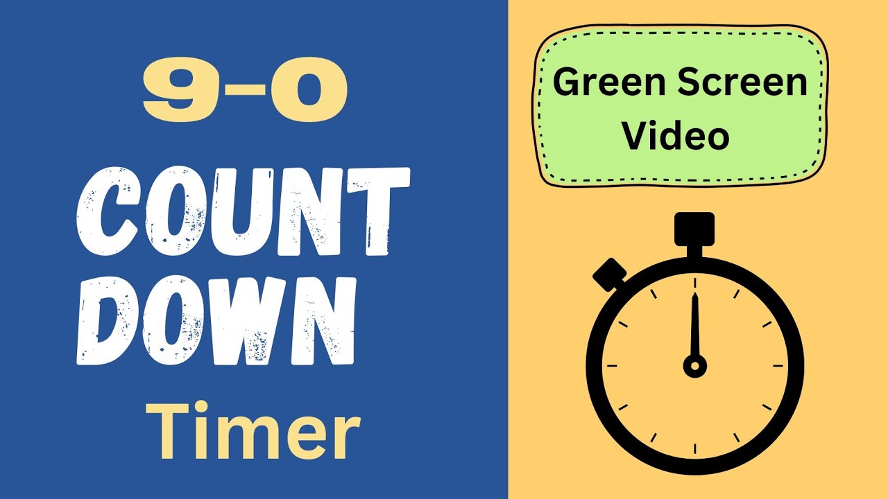 Countdown timer | 9-0 timer| Animated numbers - YouTube