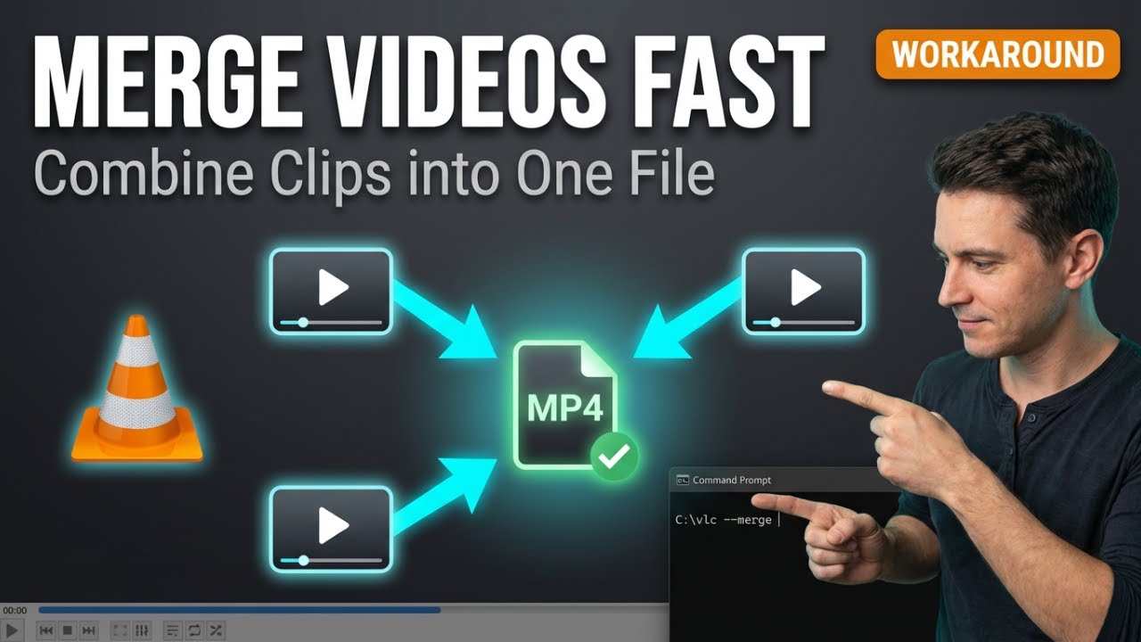 Merge Videos in VLC Media Player (Combine Clips into One File) - YouTube