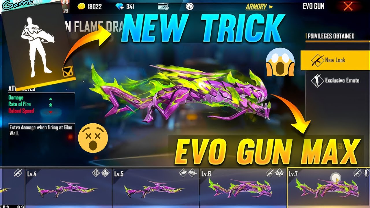 EVO M1014 FULL MAX | FREE FIRE EVO VOLT EVENT | FF NEW EVENT | GRENA ...