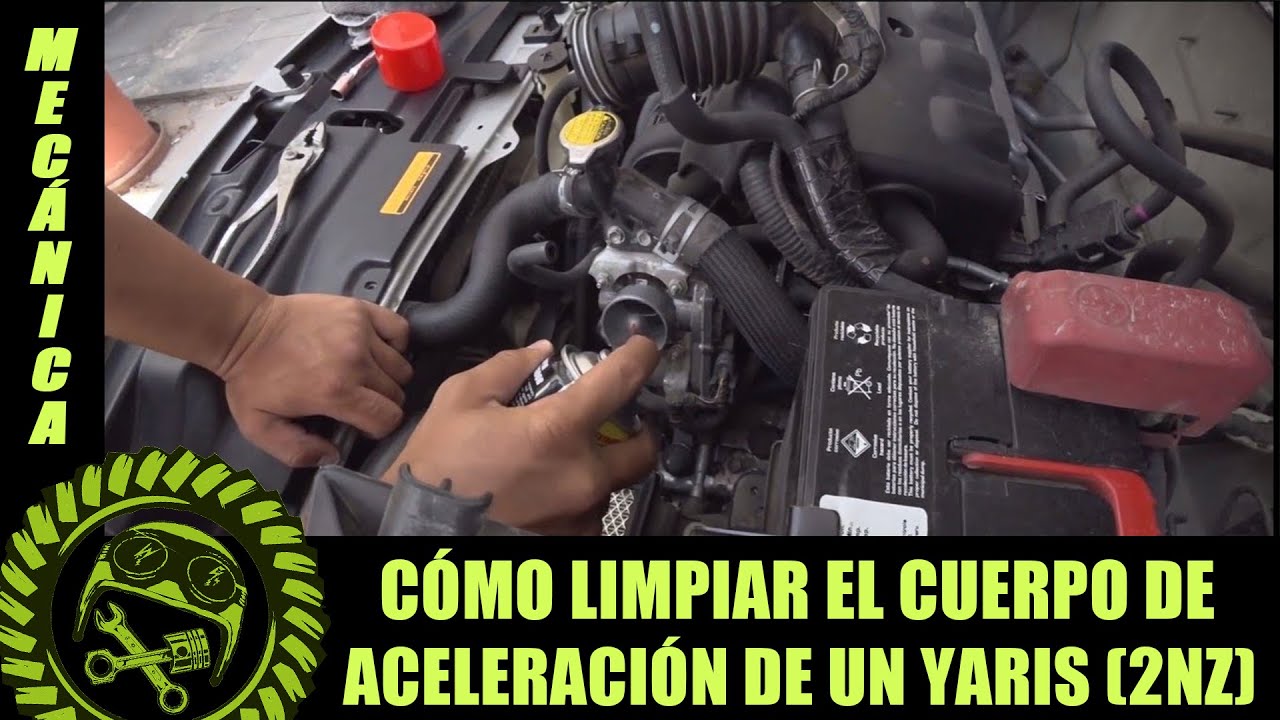 Cómo limpiar la mariposa de aceleración y sensor MAF Toyota Yaris (2NZ ...