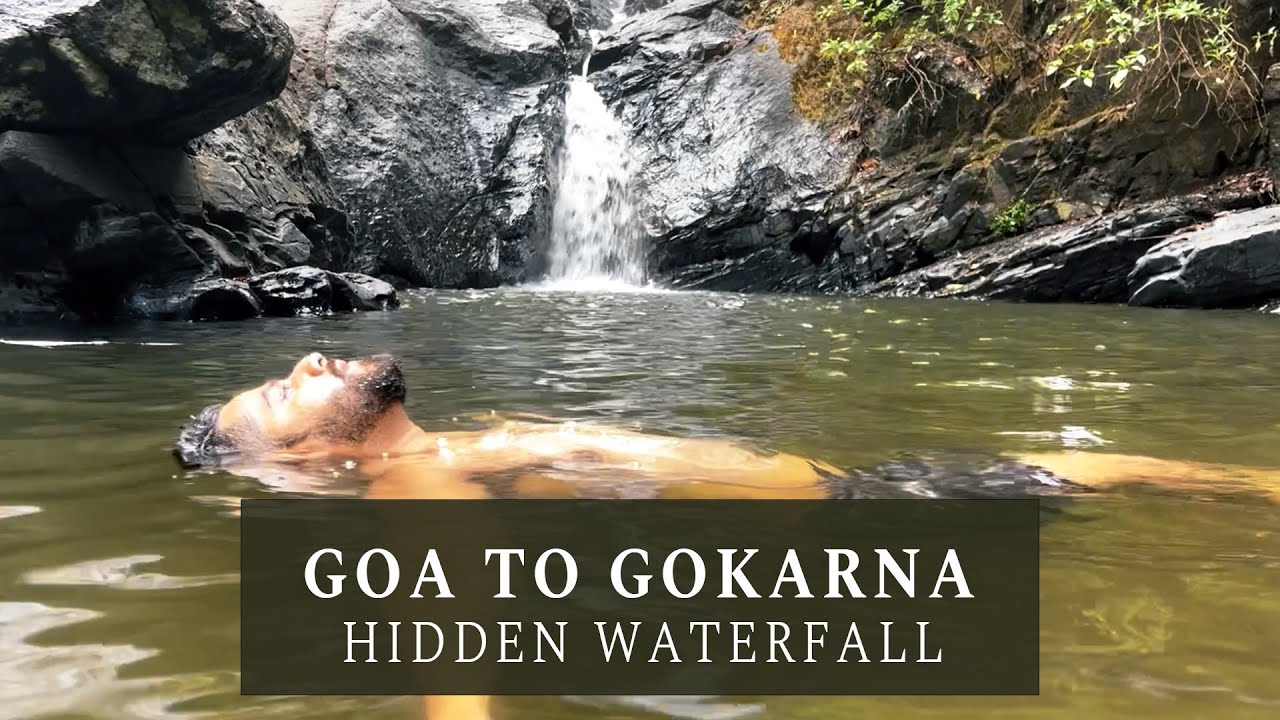 Hidden waterfall In goa you must visit | Goa to Gokarna road trip - YouTube