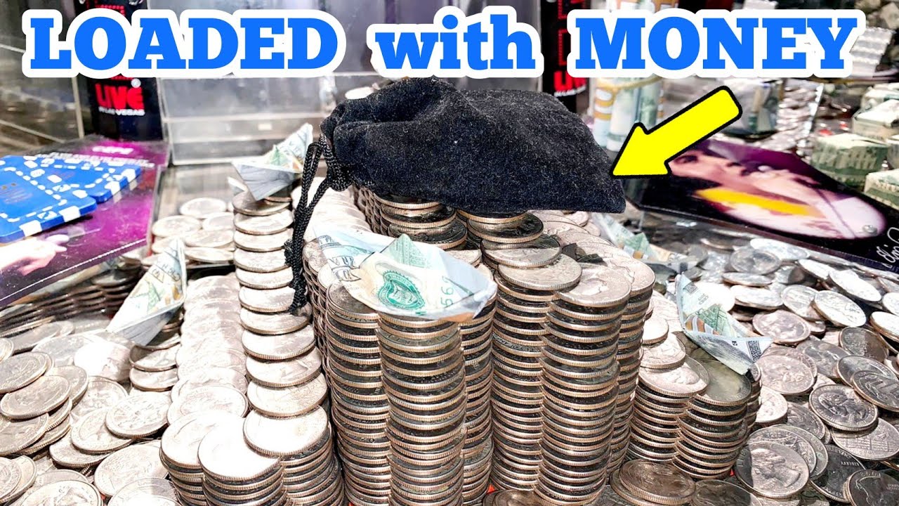 LOADED WITH MONEY ... Playing The High Limit Coin Pusher Jackpot WON ...
