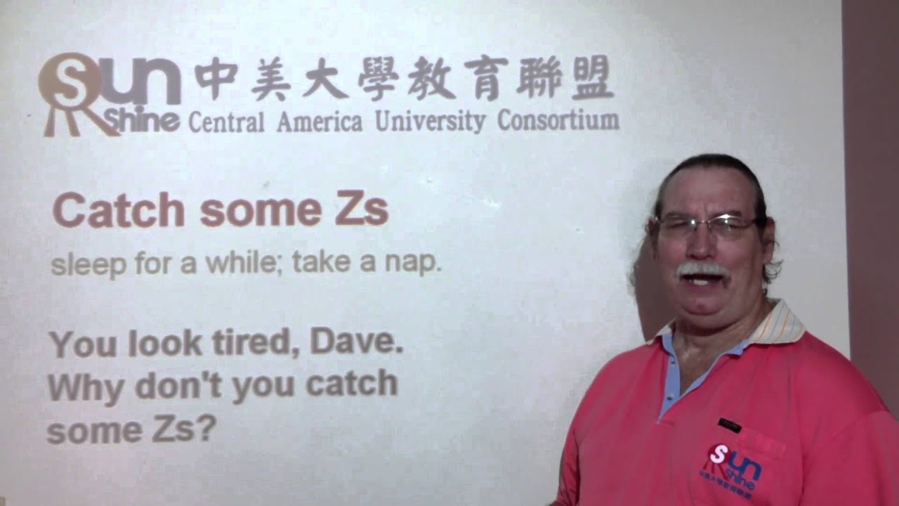 Catch some Zs 中美大學教育聯盟 - 每日一句英文 - YouTube