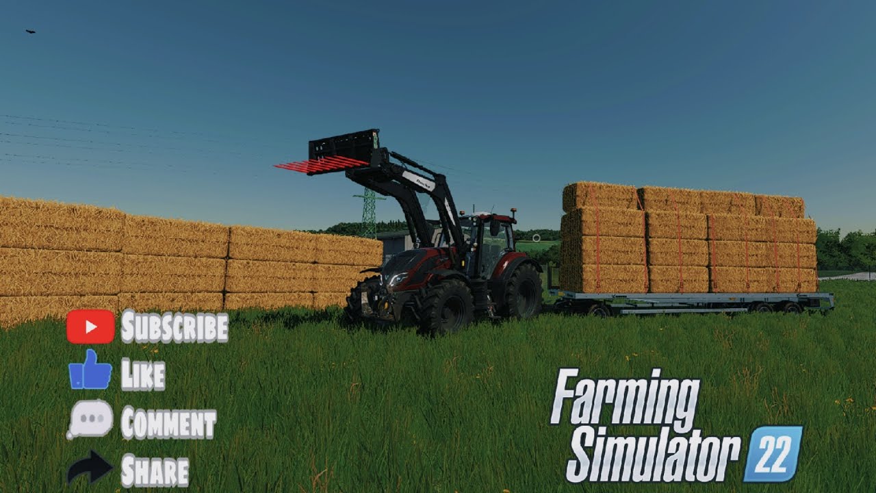 farming szimulátor 22 horsch agrovation mappon live bála pakolás - YouTube