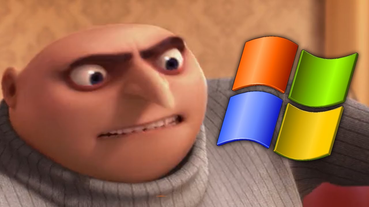 Gru Tries Windows XP - YouTube