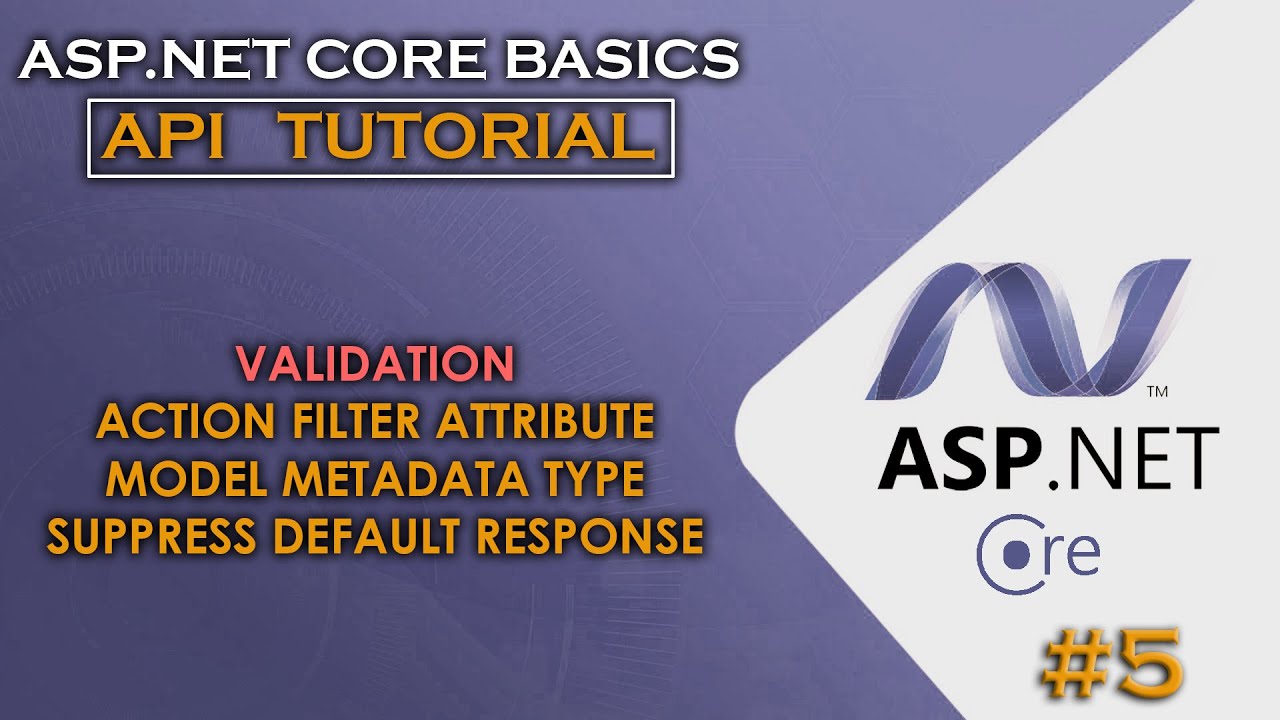ASP.NET CORE API | Validation - Model Metadata Type - Action Filter ...