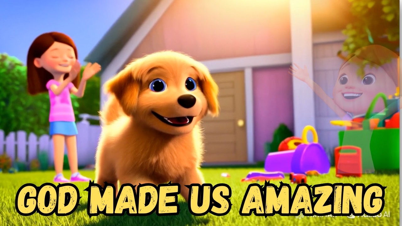 God Made Us Amazing! 💫 | Fun Christian Kids Song with Animals, Dance ...