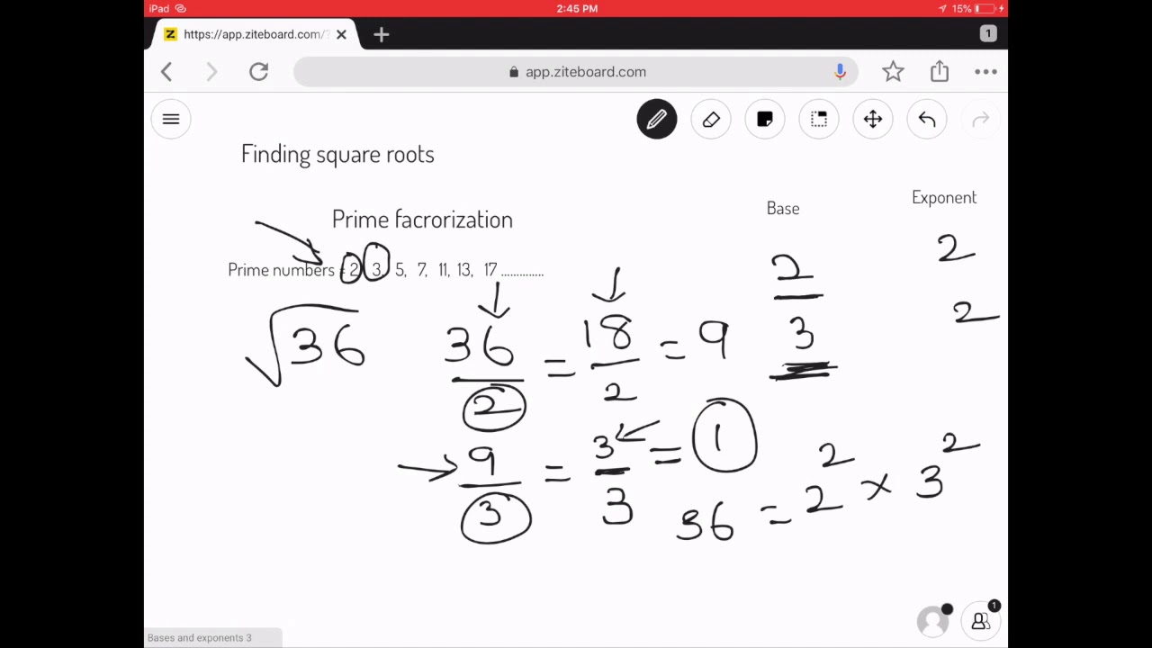How To Find The Square Root Of 36 YouTube