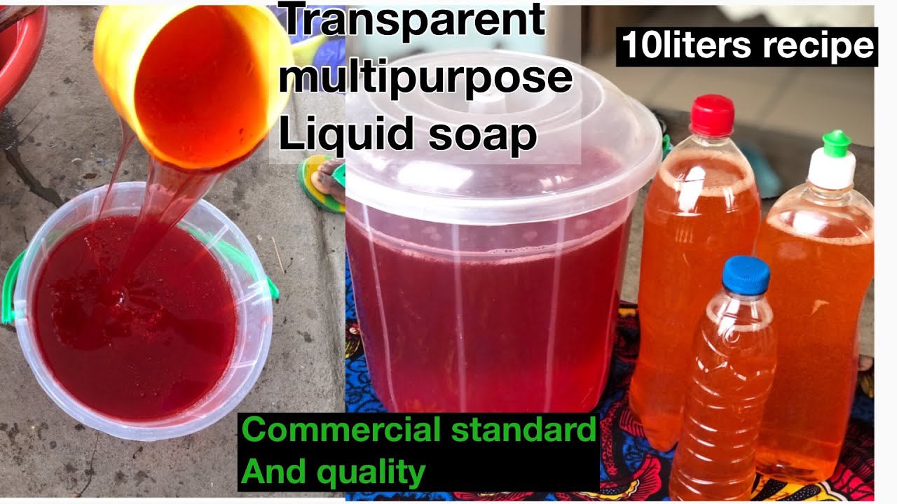HOW TO MAKE MULTI PURPOSE LIQUID SOAP AT HOME | HOW TO MAKE LIQUID SOAP ...