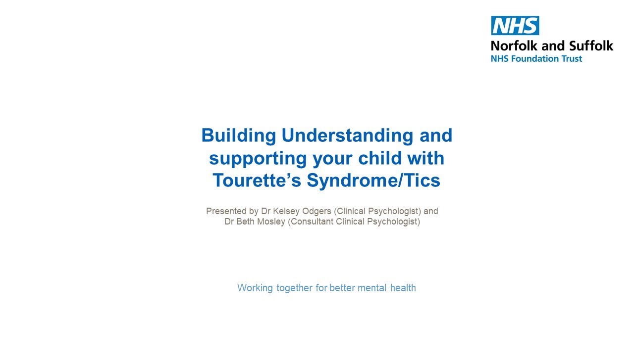 Building Understanding and Supporting Your Child with Tourette’s ...