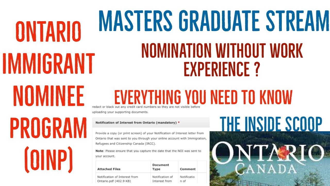 Best way to get Canadian PR as a Student| OINP | Masters Graduate ...