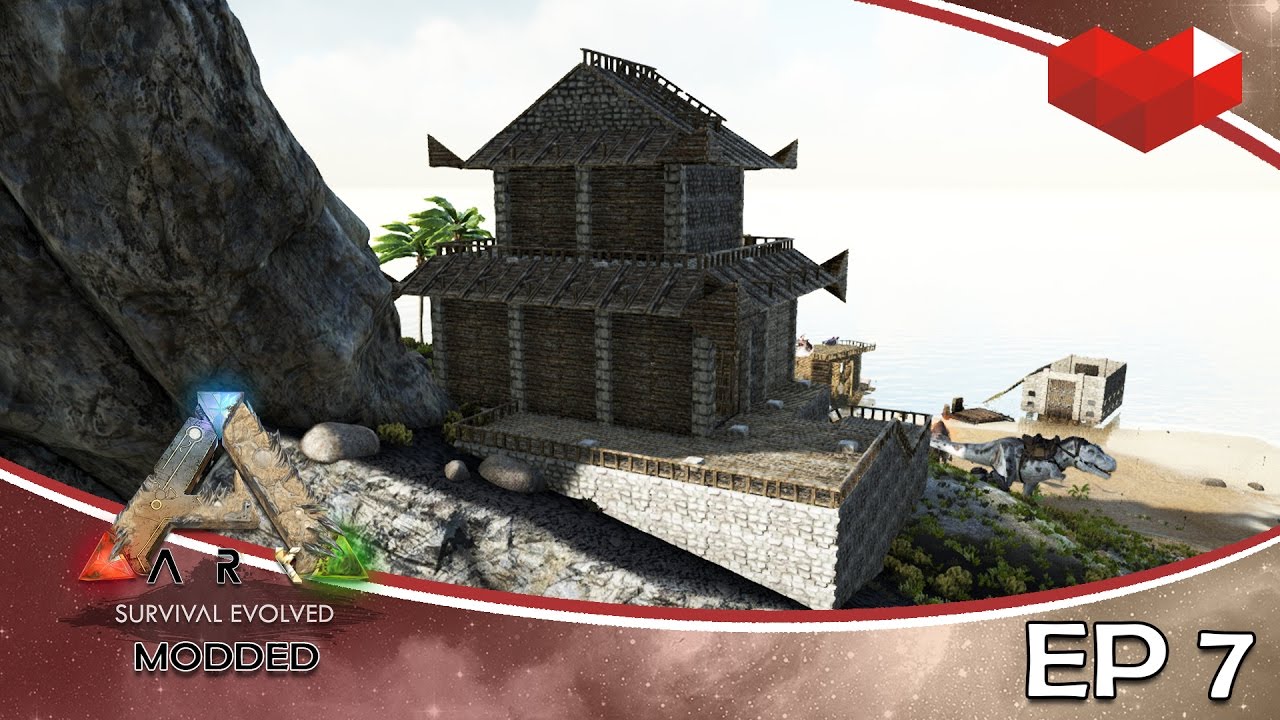 ARK:Survival Season 3 Modded [EP7] | Japanese Style Temple Building ...