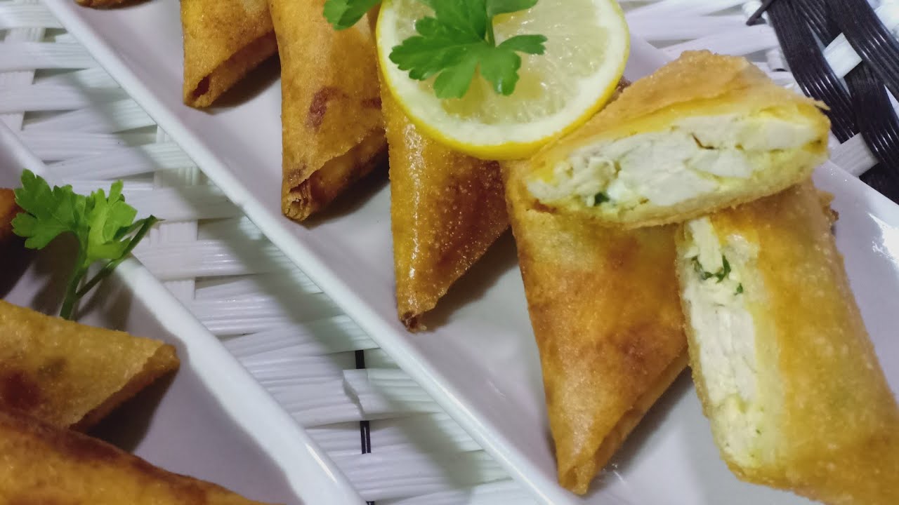 بوراك بصدر الدجاج 😋😋 Bourek au poulet - YouTube