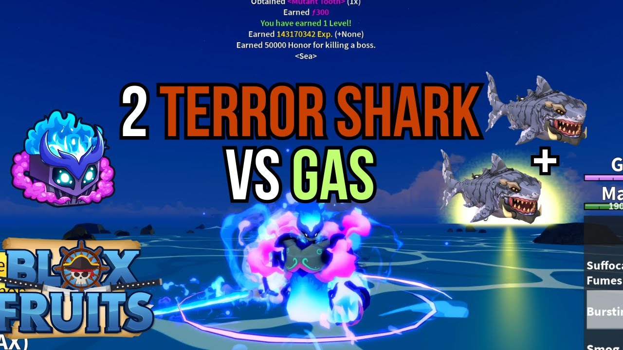 How to Solo TERROR SHARKS with GAS FRUIT in Blox Fruits! - YouTube