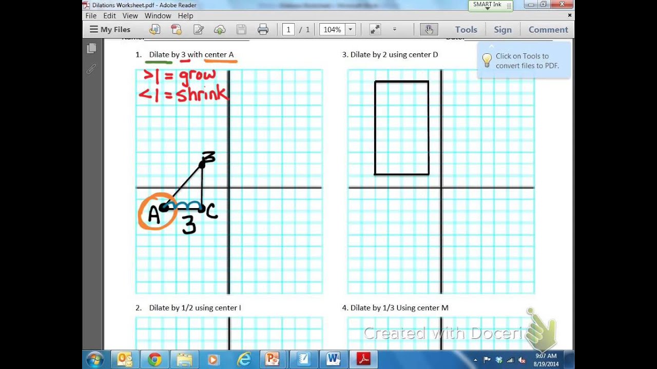 Common Core Math: Geometric Dilation - YouTube