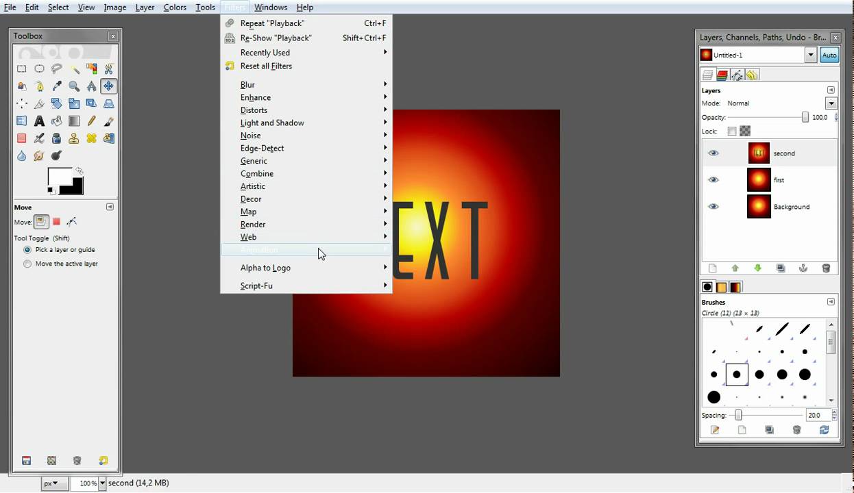 GIMP How To Blend Tool YouTube GIMP How To Blend Tool YouTube