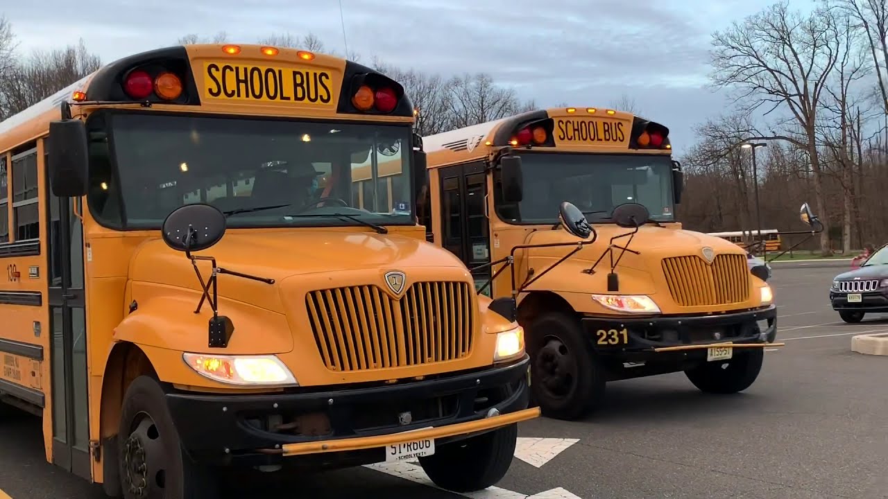 Morning School Buses - November 25 - YouTube
