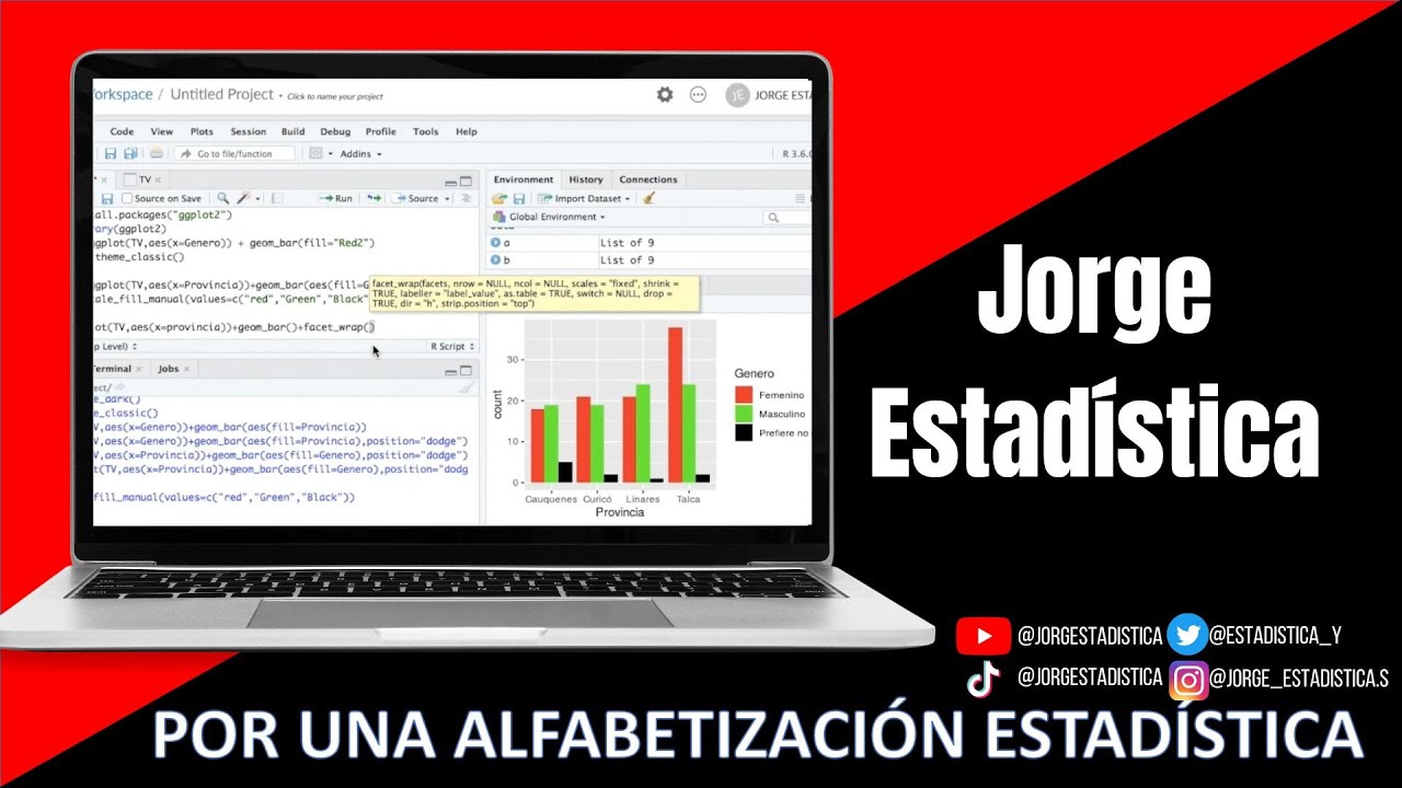 Crear gráficos de barra con GGPLOT2 rstudio - YouTube