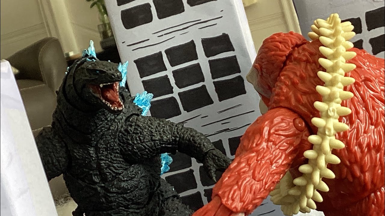 Godzilla VS Skar King Stop Motion Battle - YouTube