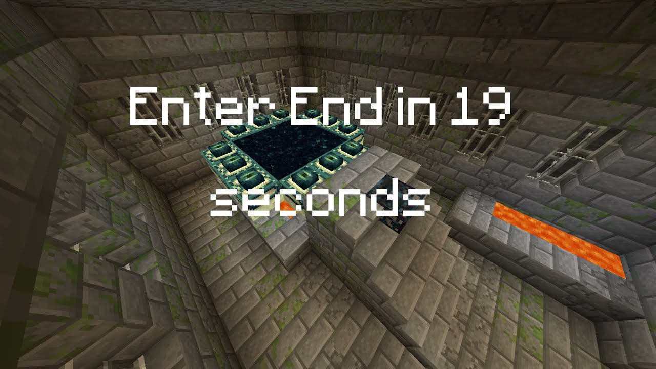 Minecraft Enter End in under 19 seconds (SSG) - YouTube