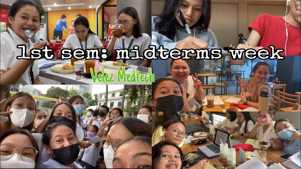 1st sem medtech Midterms Week | Velez Philippines - YouTube