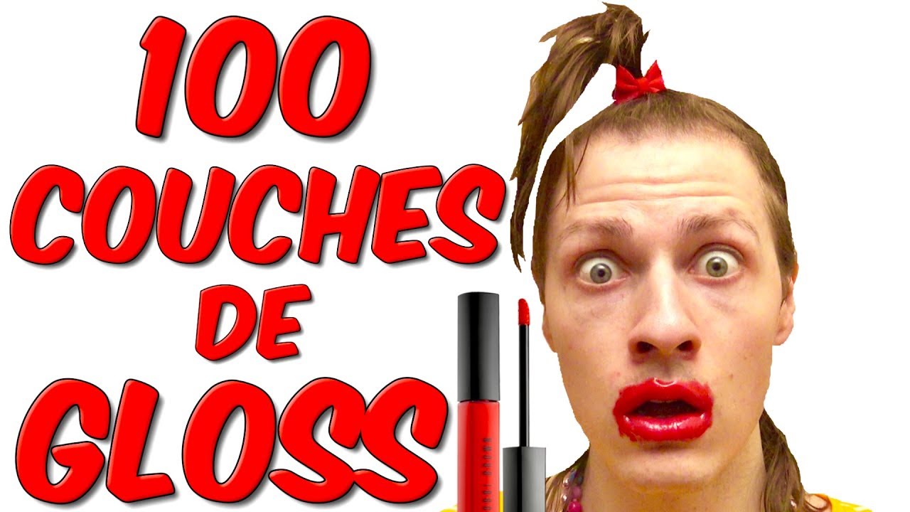 100 COUCHES DE GLOSS ! NADEGE CANDLE - YouTube