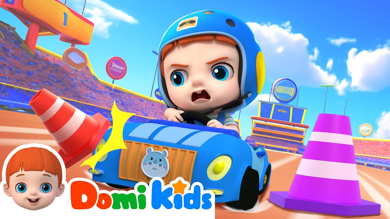 [NEW]Car Race Song | Best Nursery Rhymes For Kids | Kids Songs | Domi ...