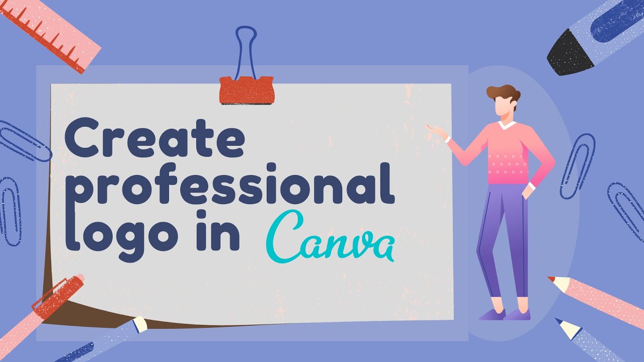 How to create a professional logo in Canva || Design a logo in Canva ...