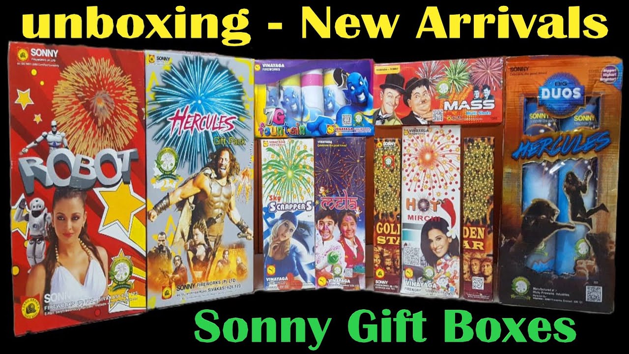 SONY FIREWORKS 🌈 GIFT BOX 🎁 New Arrivals 🤷‍♂️ VINAYAGA FIREWORKS 👑 ...