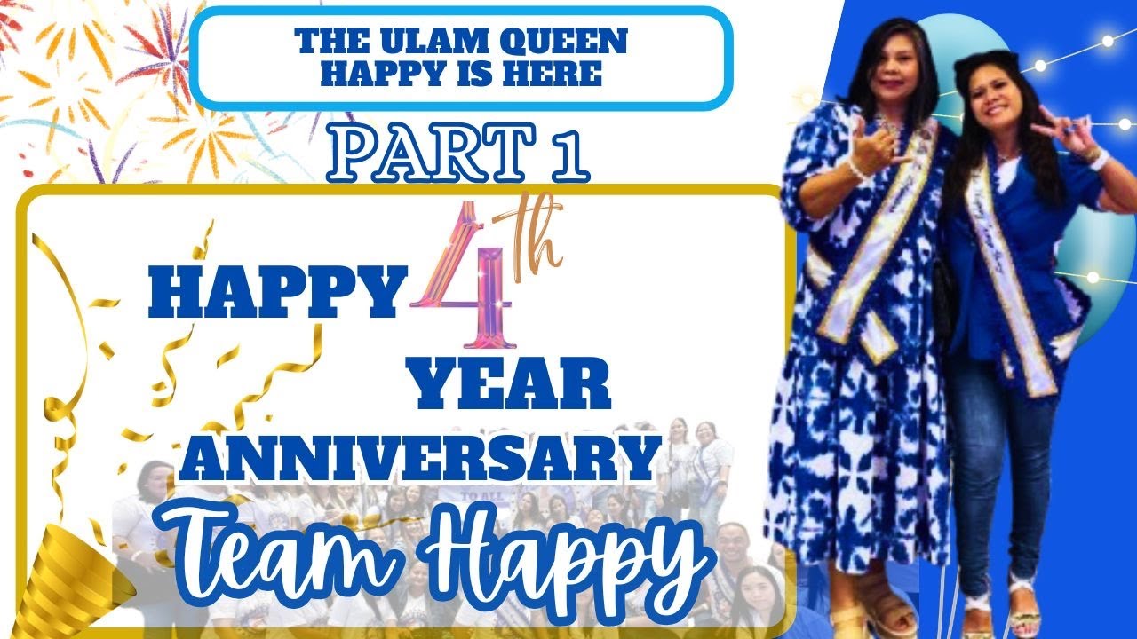 TEAM HAPPY 4TH YEAR ANNIVERSARY CELEBRATION | BUSINESS GIVEAWAYS ...