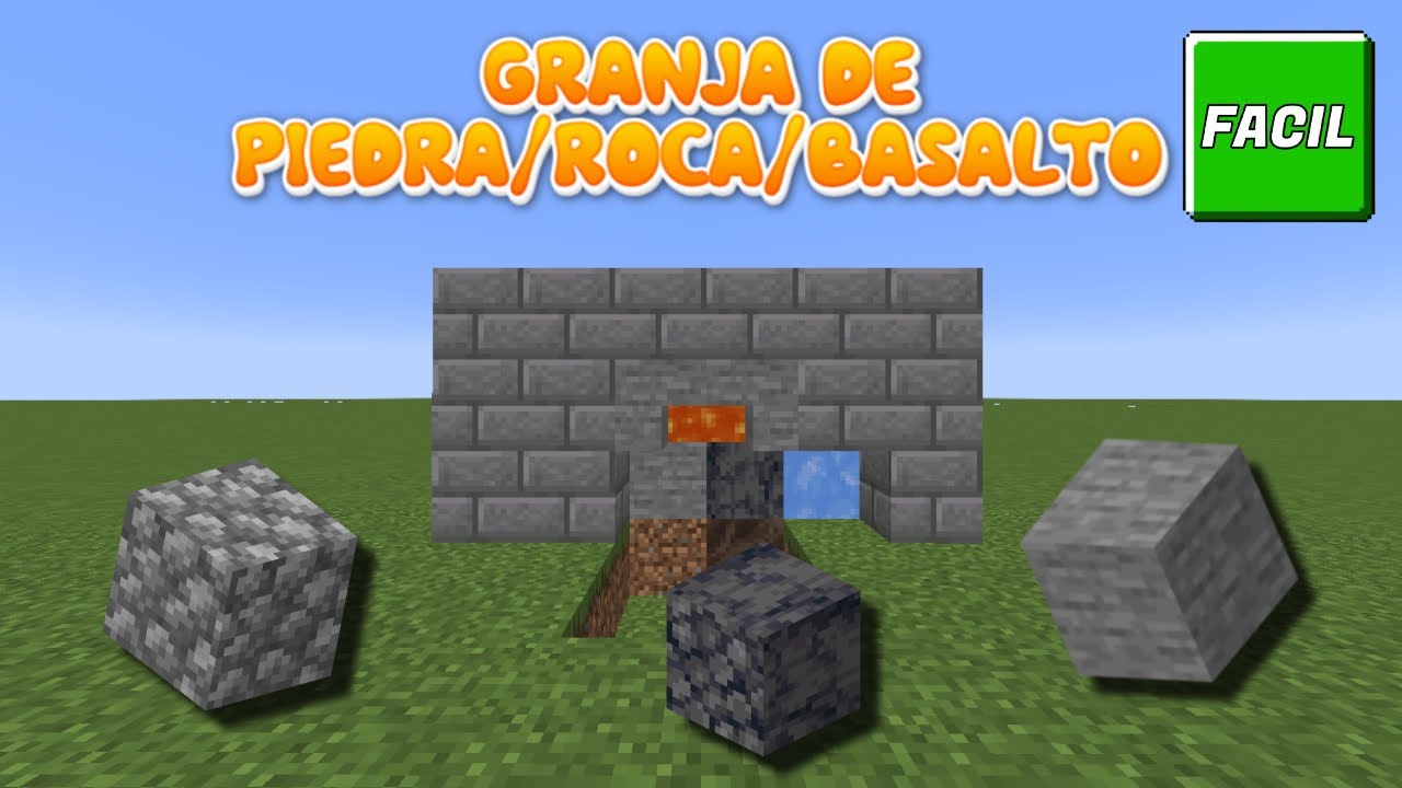 GRANJA de PIEDRA, ROCA, BASALTO en MINECRAFT 1.16 a 1.21 [Semi ...