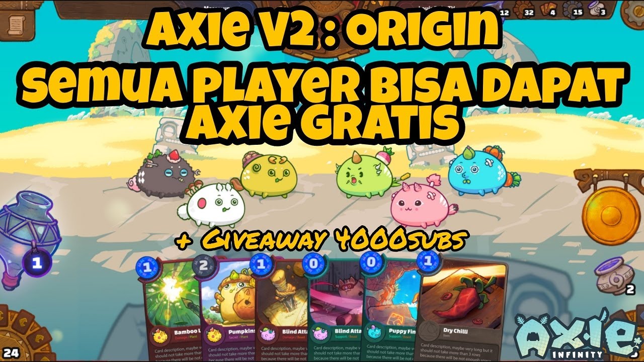 Axie Infinity : Giveaway 4000 Subscribers | Axie Gratis Buat Semua ...