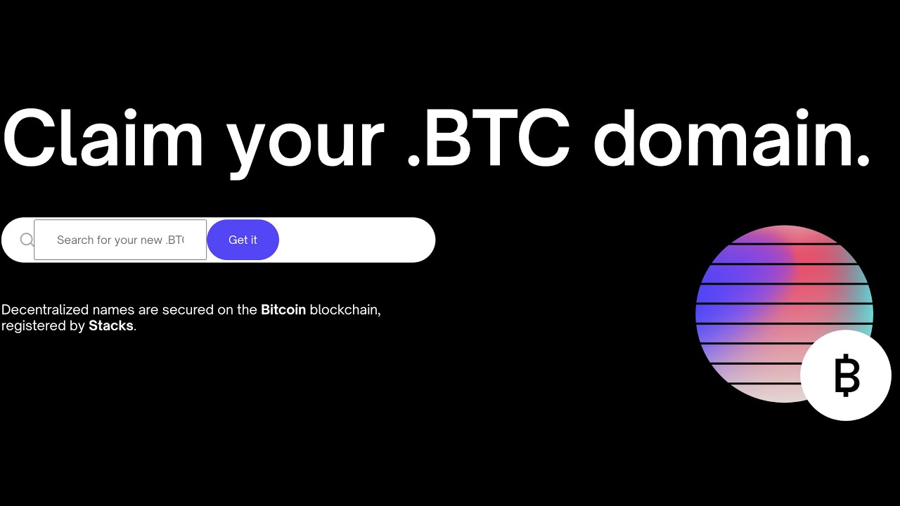 How to Purchase a BTC Domain Name - Tutorial - YouTube