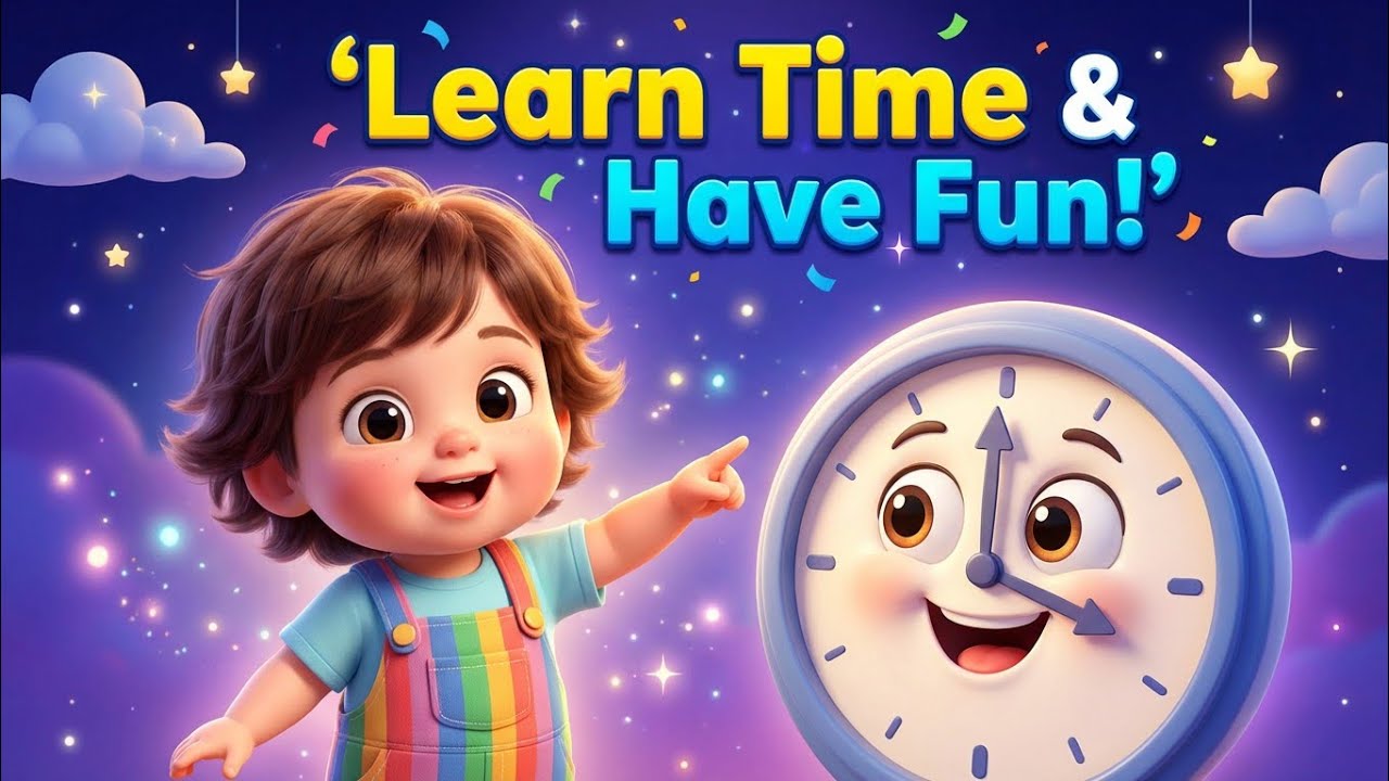 Tick‑Tock Time Song for Kids | Learn Time & Daily Routine | Preschool ...